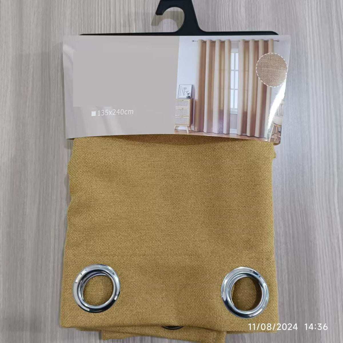 Heavy thermal faux linen ready made curtain – YiWu Stock Curtains ...